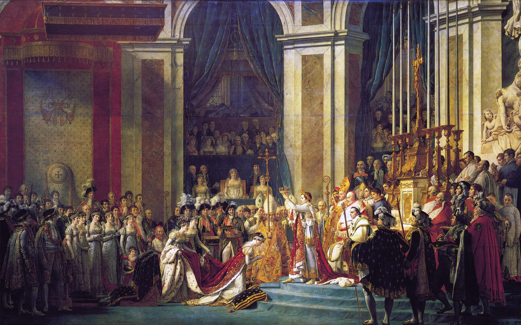 Le Sacre de Napoléon, Jacques-Louis David, 1807 - Museum TV