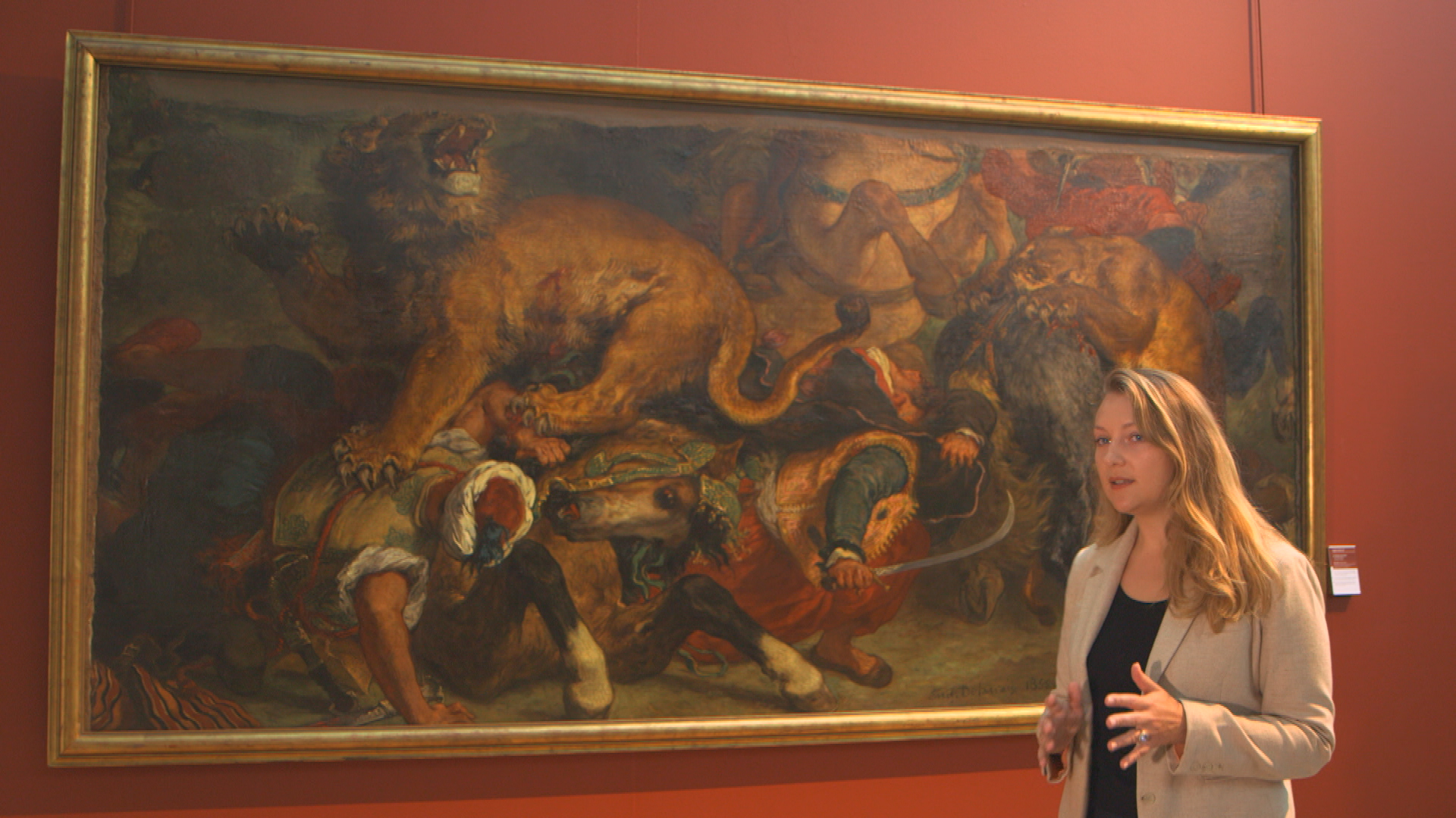 The Lion Hunt - Delacroix - Museum TV