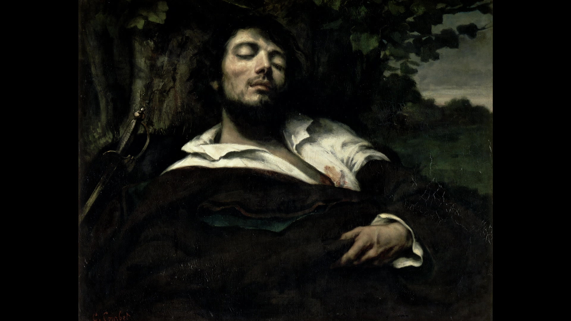 Gustave Courbet & Brahms - L'homme blessé - Museum TV
